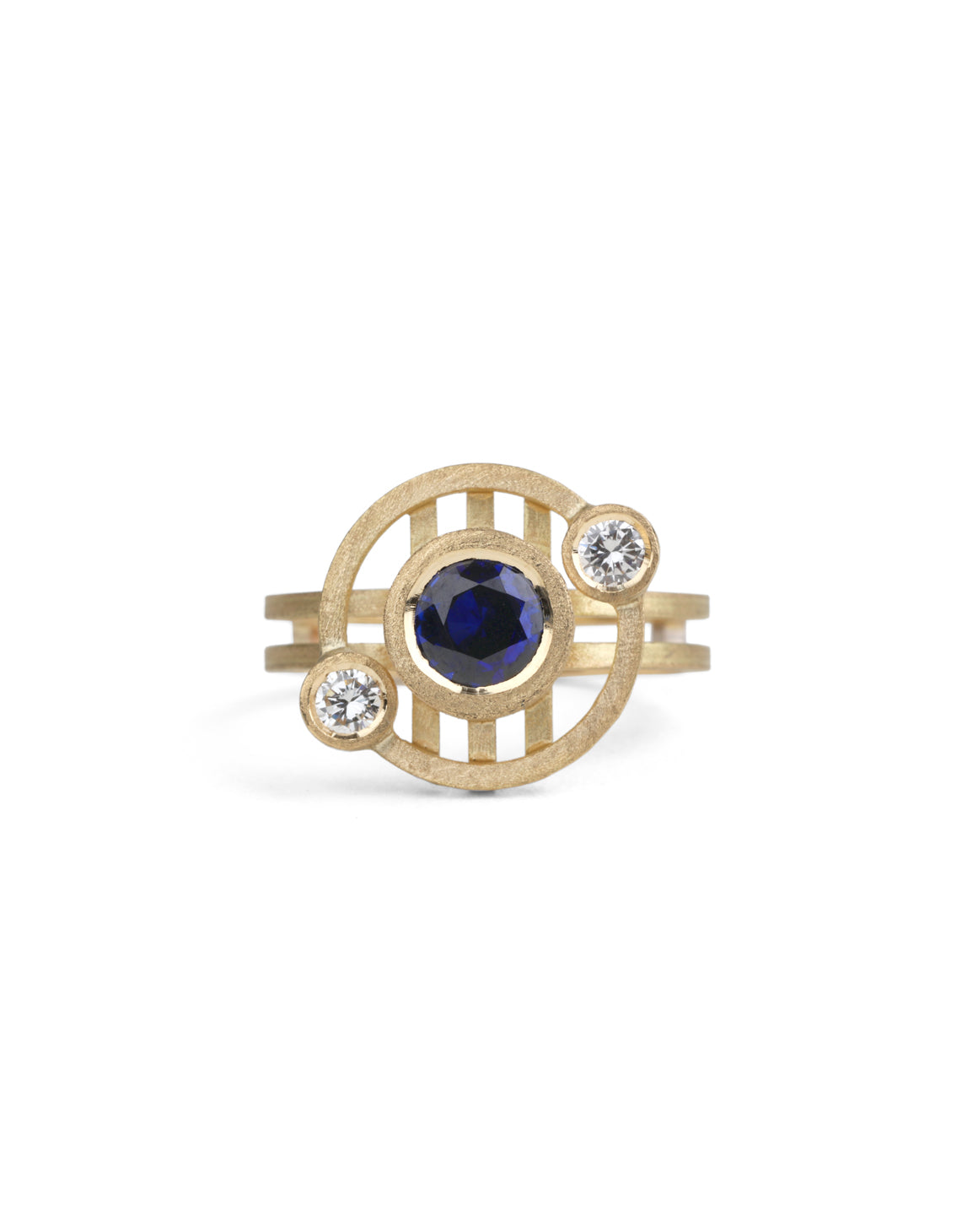 Blue Sapphire Hemi Nova Ring – Shimell and Madden