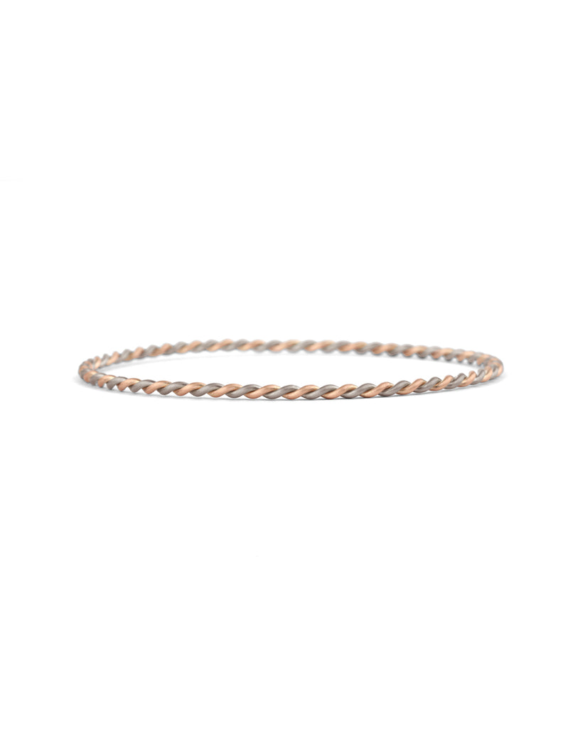 Two Strand Rope Bangle - Multi Gold - Fine – Shimell and Madden