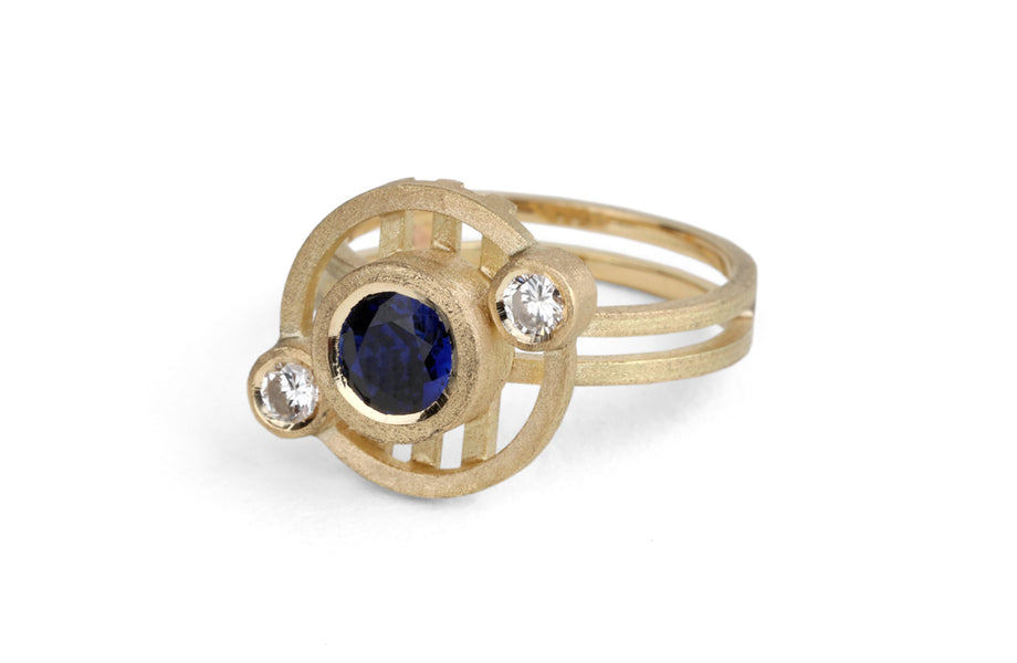 Blue Sapphire Hemi Nova Ring – Shimell and Madden